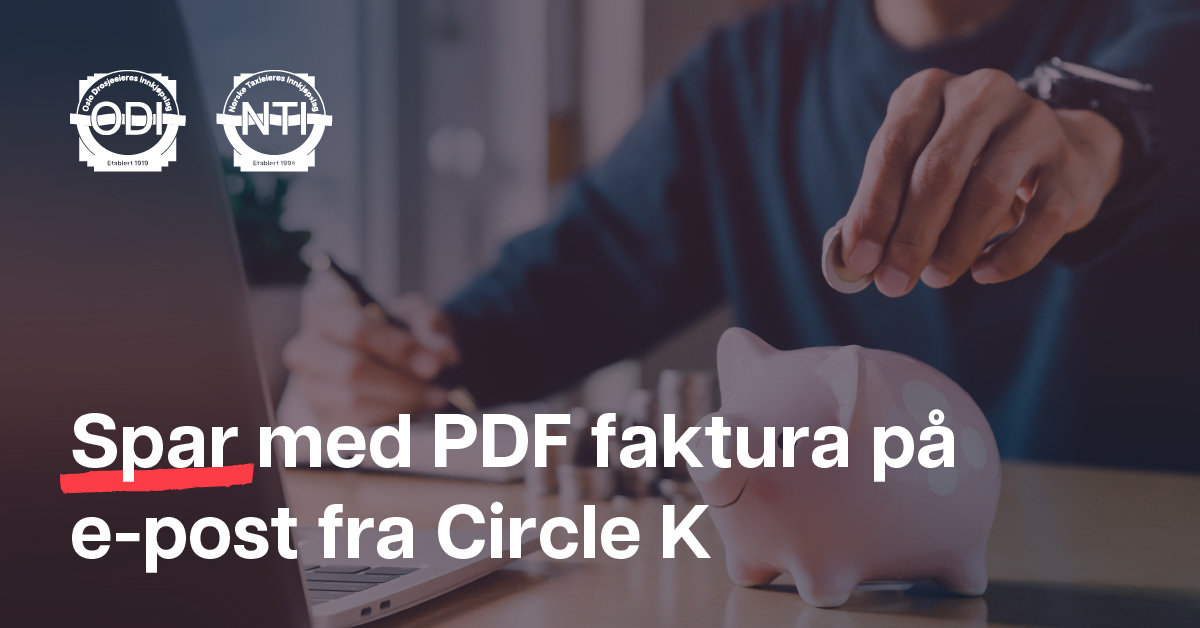 Spar med PDF faktura på e-post fra Circle K | ODI - NTI